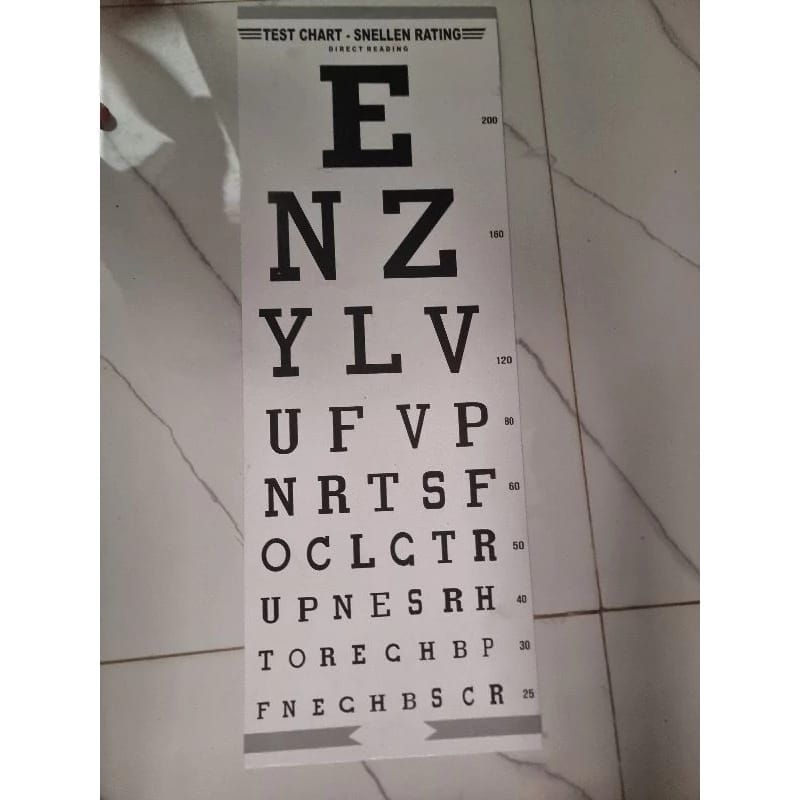 Jual Snellen Chart / Alat Tes Mata Minus / Kertas Tes mata | Shopee ...