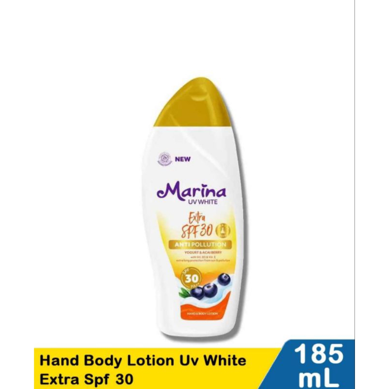 Jual Marina hand & body lotion extra SPF 30 185ml | Shopee Indonesia