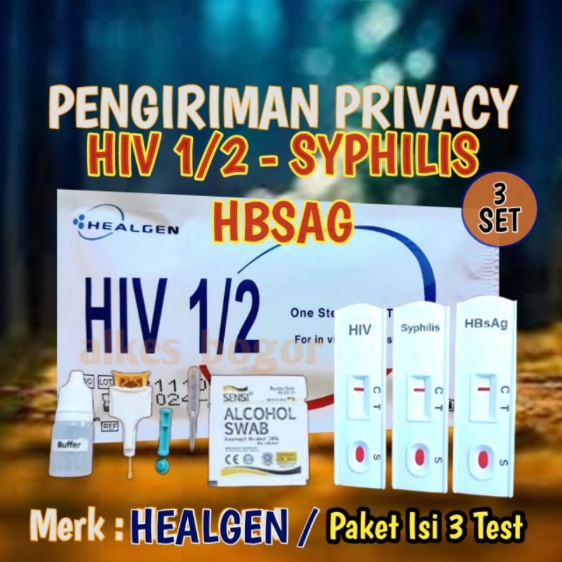 Jual Paket Murah Test HIV - SYPHILIS - HBSAG - Card 1 paket dapat 3 ...
