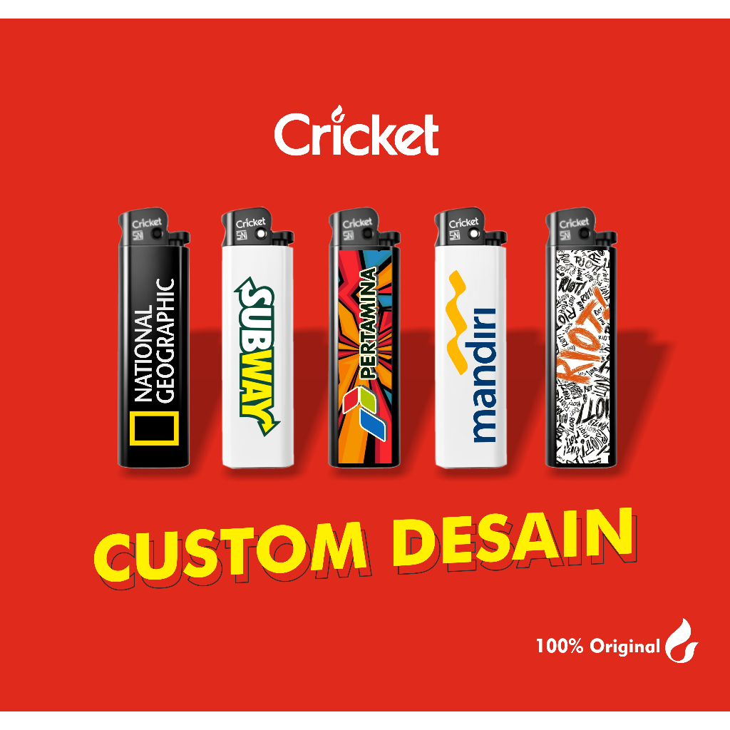 Jual Korek Api CRICKET Custom / Korek Souvenir Custom Sablon grosir ...