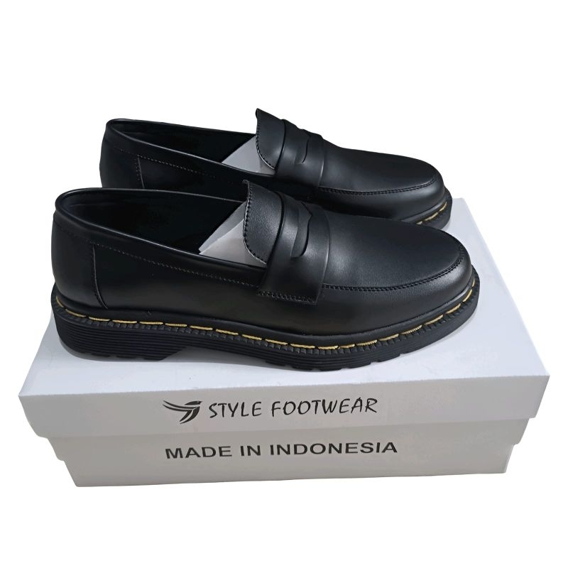 Jual sepatu formal pria kerja kantor pantofel hitam STYLE FOOTWEAR ...