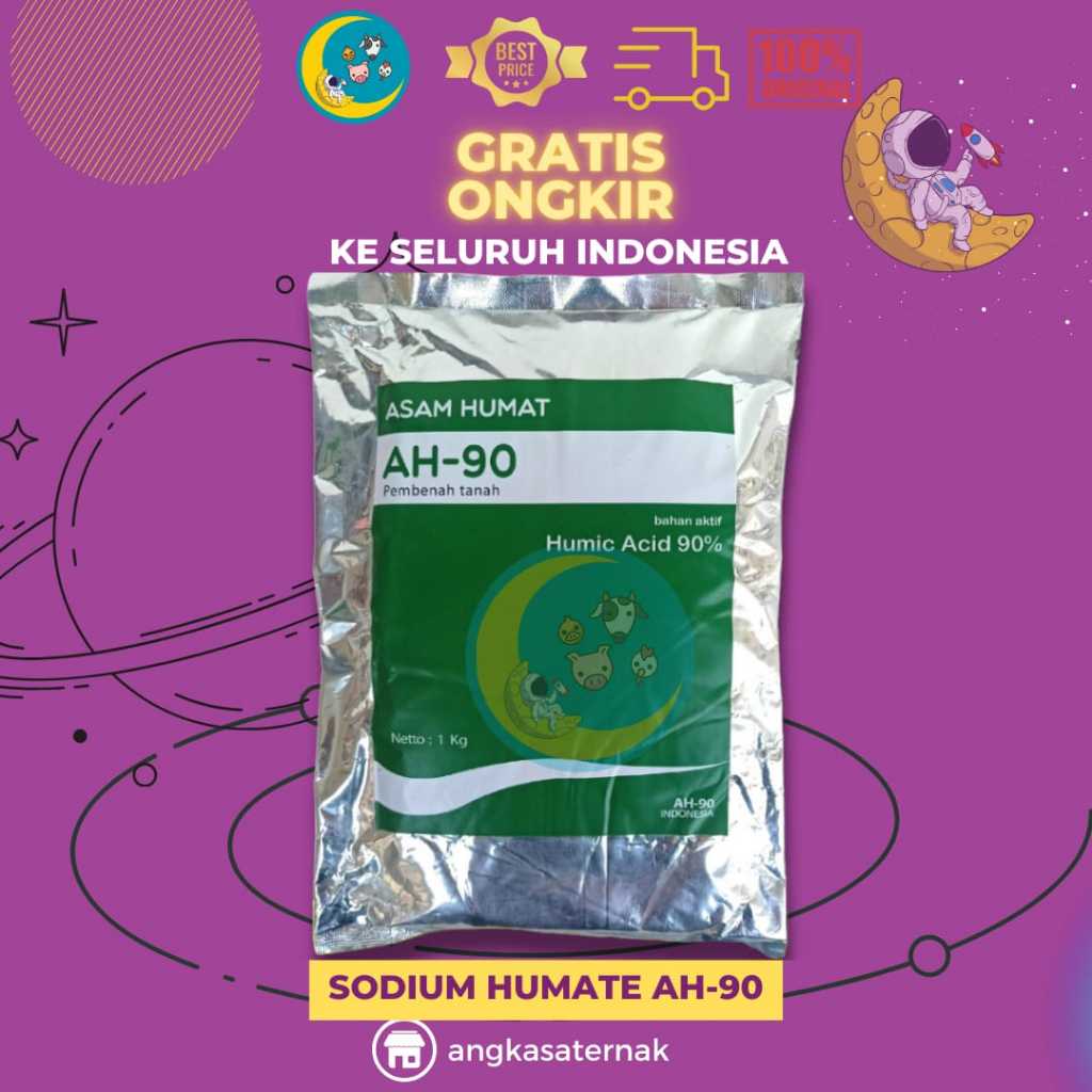 Jual ASAM HUMAT AH-90 1 kg - Asam Humate 90% - Asam Humate Original 90% - Asam Humate Untuk ...