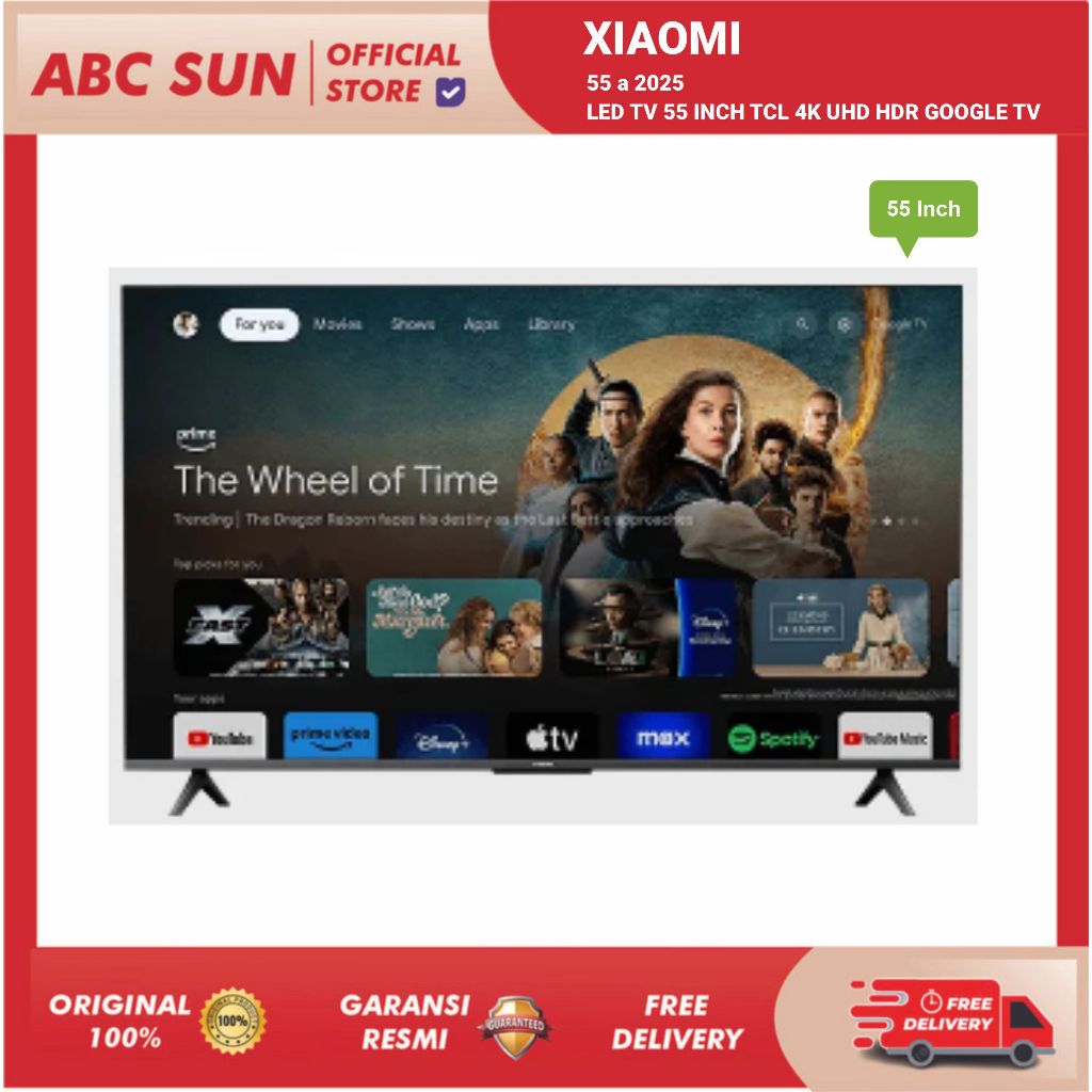 Jual Xiaomi 55 a 2025 Led Tv 55 Inch Uhd 4k Smart Hdr10 Dolby Audio ...