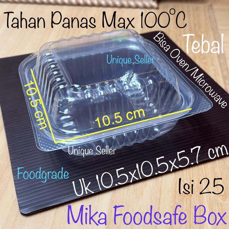 Jual [Isi25] Mika Lunchbox Foodsafe Box S Tahan Panas Uk 10.5x10.5x5.7 ...