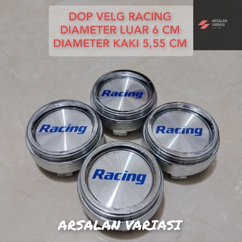 Jual Dop roda tutup velg mobil racing variasi silinder kecil chrome ...