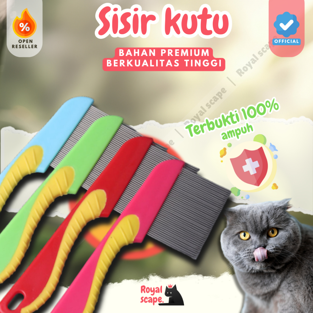 Jual Sisir kucing penghilang kutu, membantu menghilangkan kutu dari ...