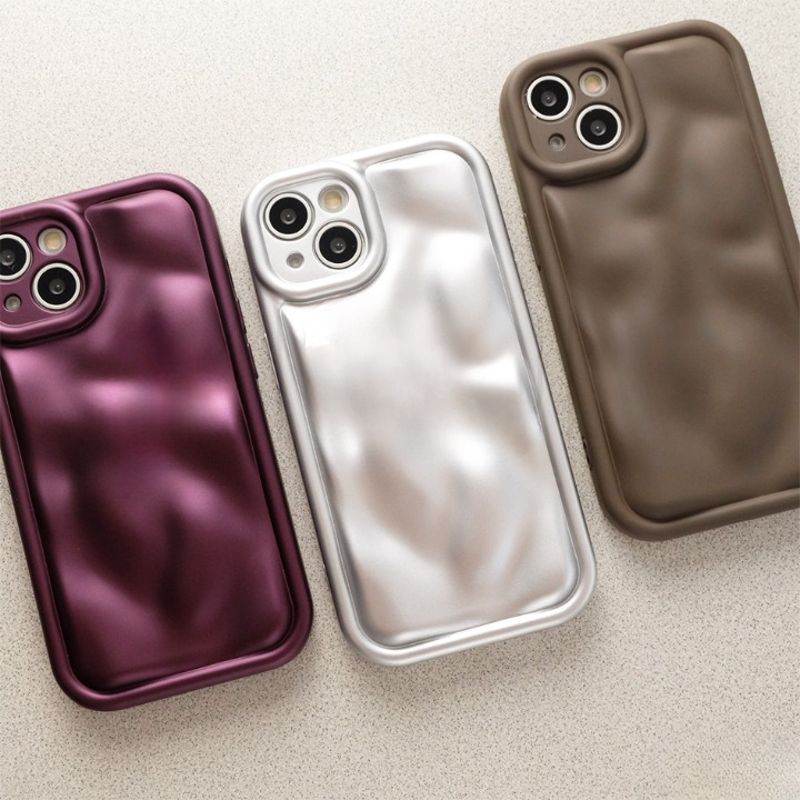Jual Bumpy Color Metallic Matte Silicone Case for iPhone XR 11 12 13 14 ...
