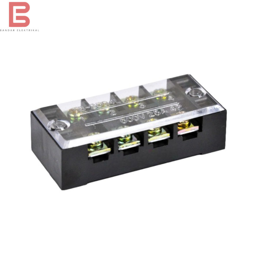 Jual Terminal Block Blok 4P 4 Pole 25A 25 Ampere TB-2504 / TB2504 TAB | Shopee Indonesia