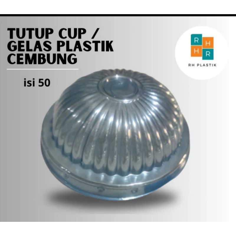 Jual Tutup Cup/Gelas Plastik Cembung isi 50 | Shopee Indonesia