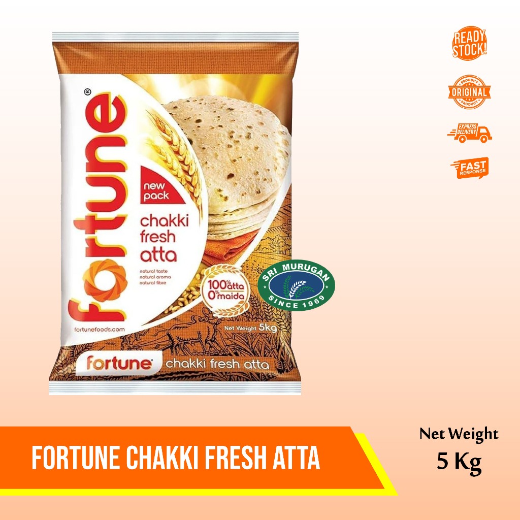Jual FORTUNE CHAKKI FRESH ATTA - 05 KG | Shopee Indonesia