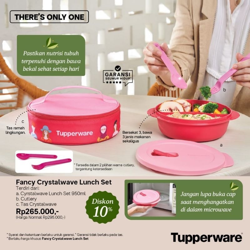 Jual Crystalwave Lunch Set (Pink) | Shopee Indonesia