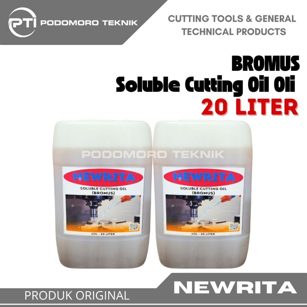 Jual Bromus Soluble Cutting Oil Oli Cutting Coolant Mesin CNC Milling ...