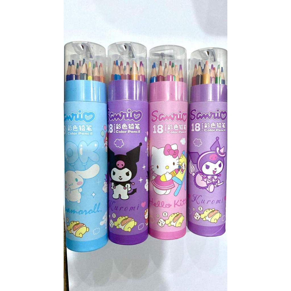 Jual POM Pensil warna kartun lucu imuttabung isi 18pcs pensil warna ...