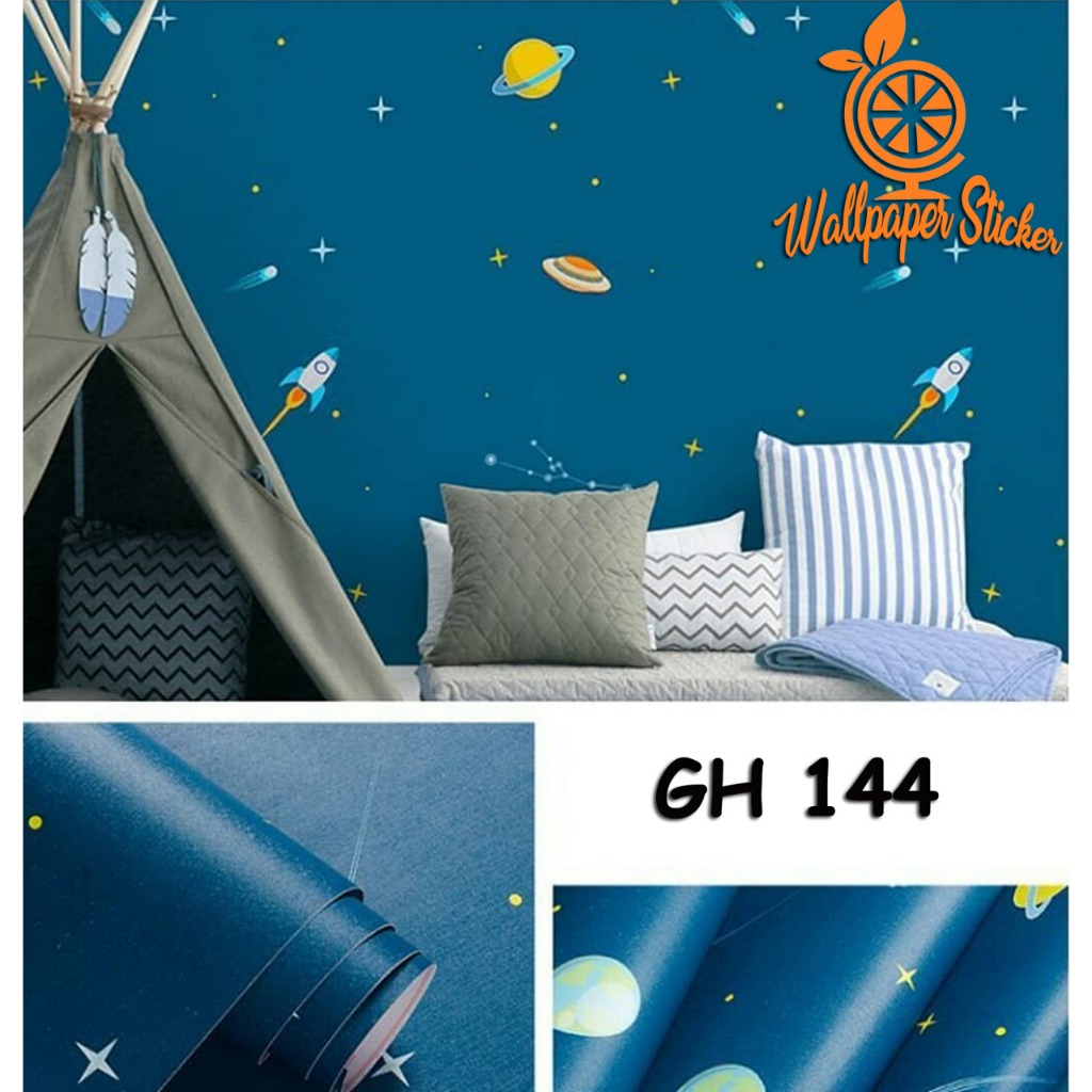 Jual Wallpaper Stiker Sticker Wallsticker Dinding Motif Bintang Luar ...