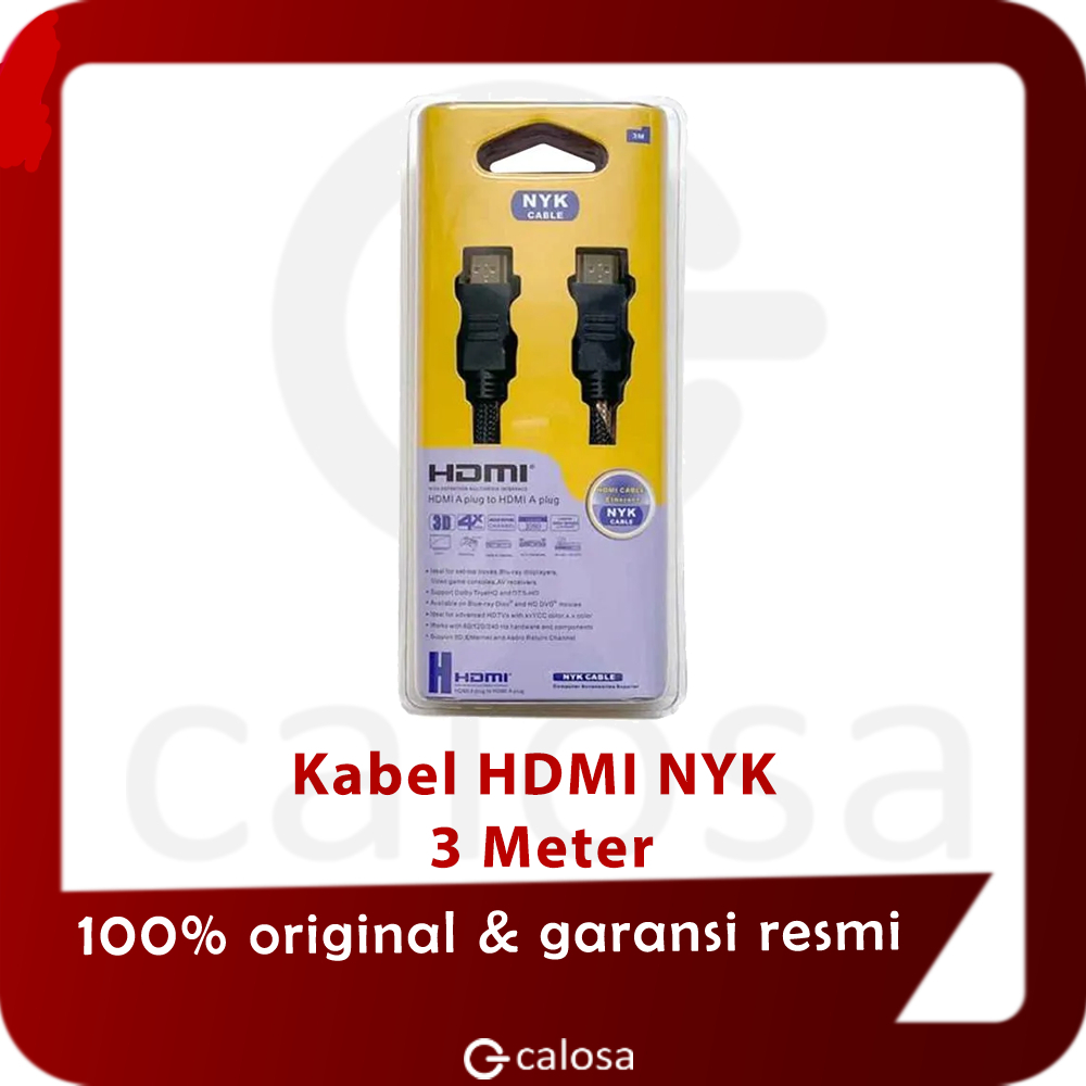 Jual Kabel HDMI NYK 3 Meter Support 4K / 2K / 1080P video resolution ...