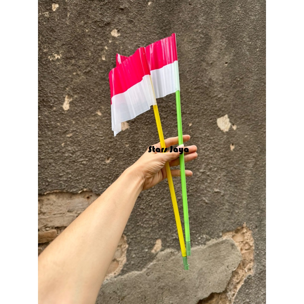 Jual Bendera Indonesia kecil Stick Peluit 20 pcs | Shopee Indonesia