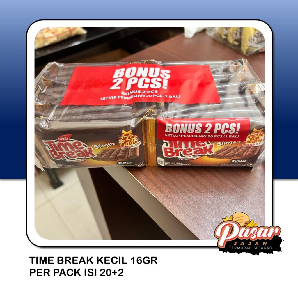 Jual Wafer Fingers Biskuit Time Break 14Gr dan 32Gr | Shopee Indonesia