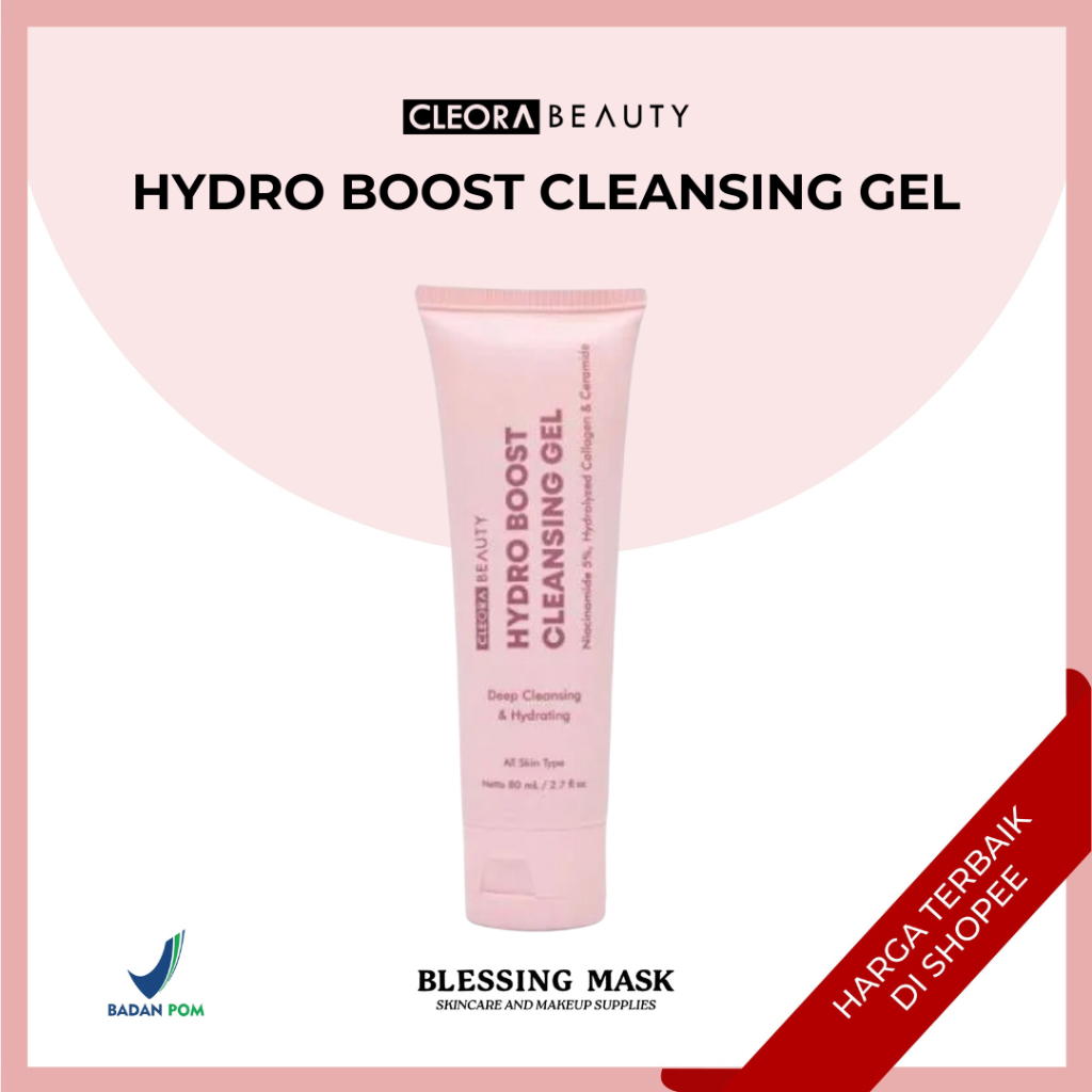Jual Cleora Hydro Boost Cleansing Gel | Facial Wash - 80mL | Shopee ...