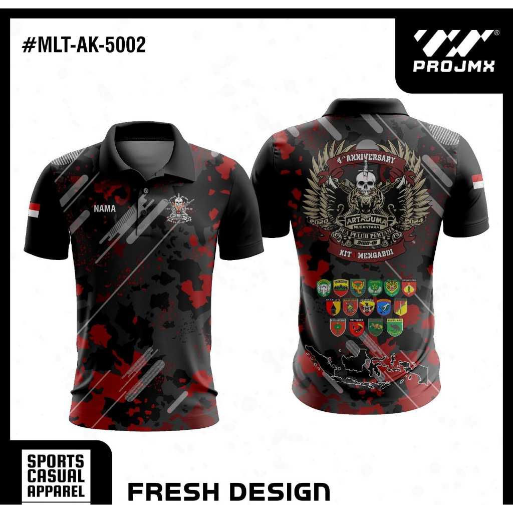 Jual PROJMX - KAOS JERSEY MILITER ARTADUMA (BISA CUSTOM) | Shopee Indonesia