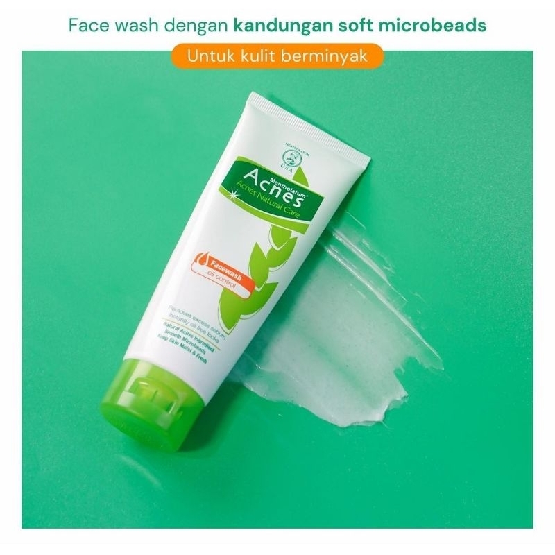 Jual Acnes Natural Care Oil Control Face Wash 100 g | Shopee Indonesia