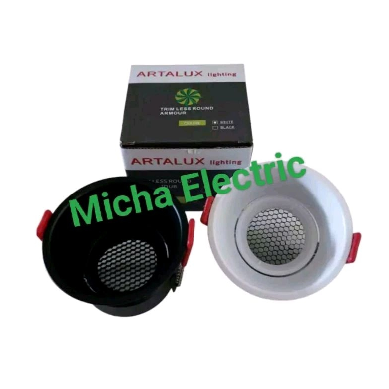 Jual Artalux Kap Downlight Trimless Jaring Mr16 Inbow/ Housing Lampu ...