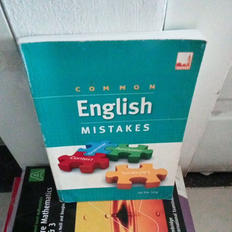 Jual buku common English mistakes Lee kian seng dickens buku bekas original mulus tidak ada ...