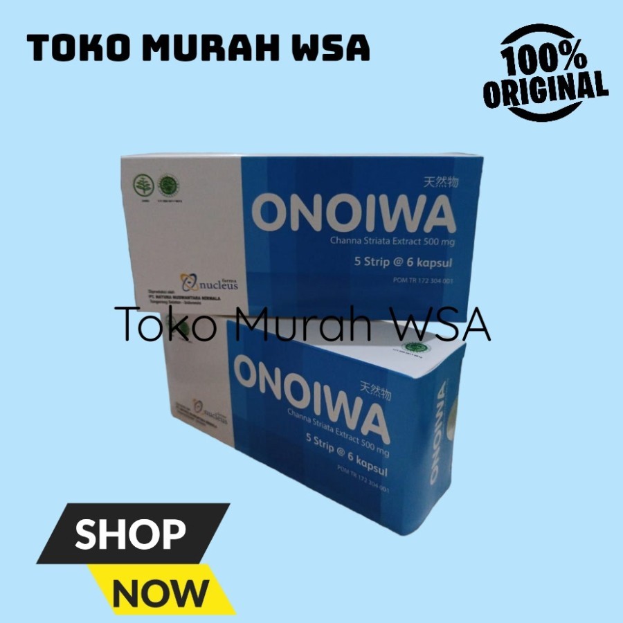 Jual ONOIWA KAPSUL - ALBUMIN IKAN GABUS / KUTUK PREMIUM - 30 KAPSUL - 1 box | Shopee Indonesia