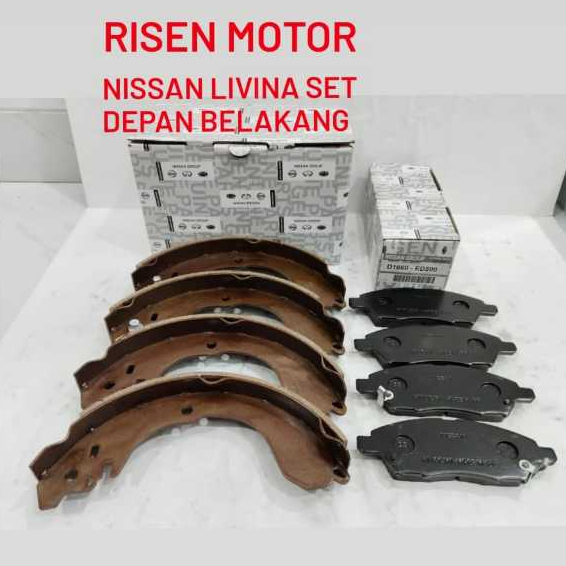 Jual BRAKE PAD BRAKE SHOE LIVINA KAMPAS REM SET DEPAN BELAKANG GRAND LIVINA OLD | Shopee Indonesia