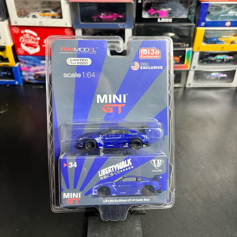Jual MINI GT Nissan GTR R35 LB *Works Nissan GT-R Candy Blue Blister ...