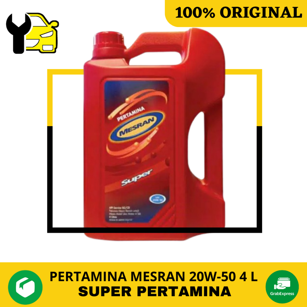 Jual Oli pertamina Mesran Super SAE 20-50 4 Liter Oli Mesran Super ...