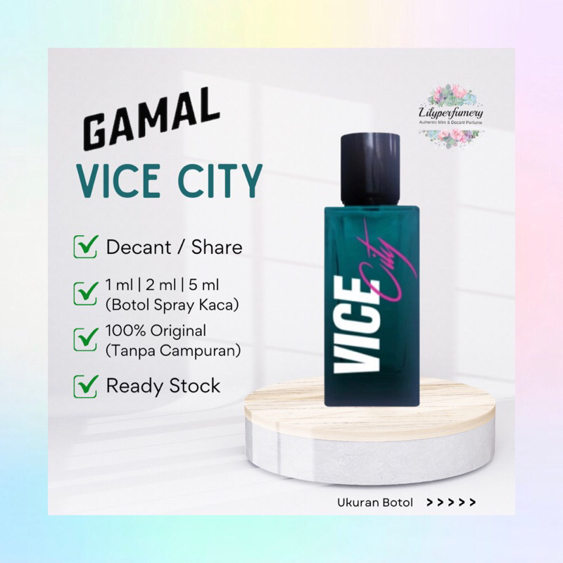 Jual Parfum Decant / Share GAMAL MEN VICE CITY EDP 1 ml | 2 ml | 5 ml ...