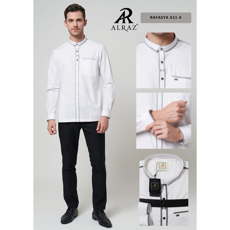 Jual BAJU KOKO ALRAZ RAFASYA 611A LENGAN PANJANG | Shopee Indonesia
