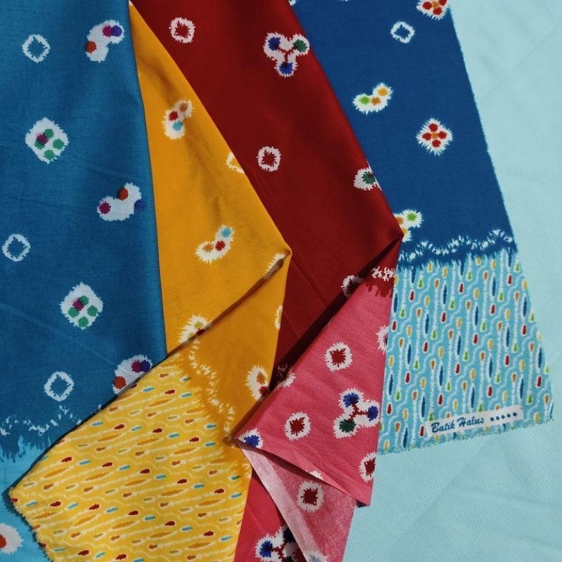 Jual Kain batik motif jumputan premium quality harga per 0,5M | Shopee ...