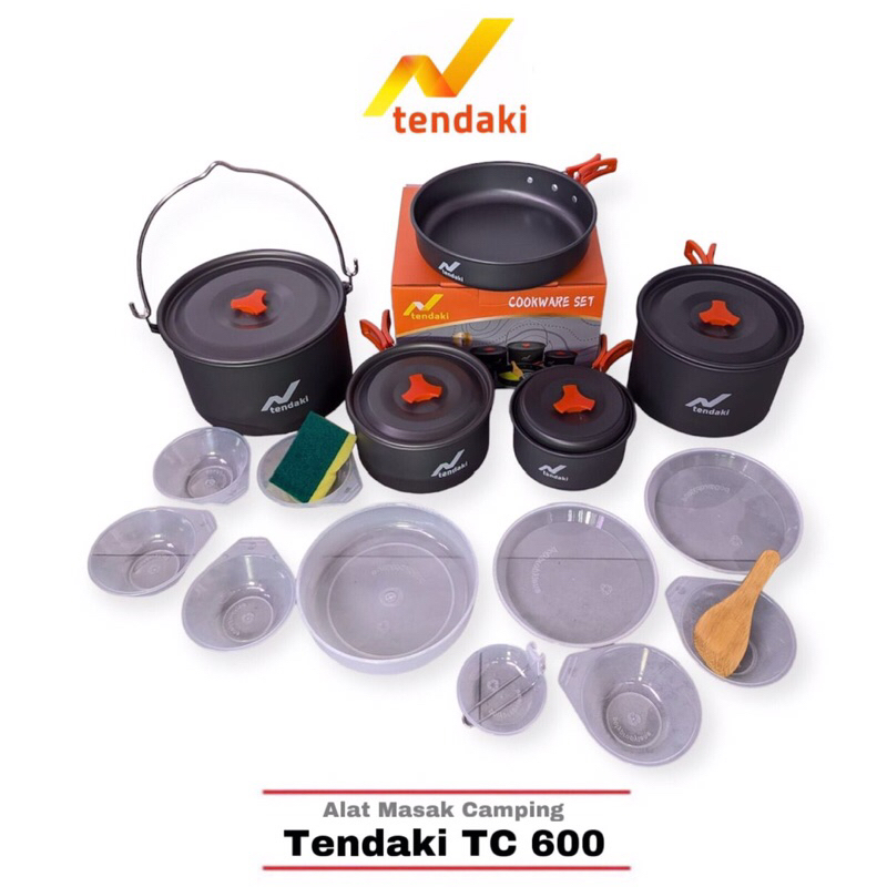 Jual Tendaki Cooking Set TC 600 - Cookware Set Outdoor Portable Alat ...