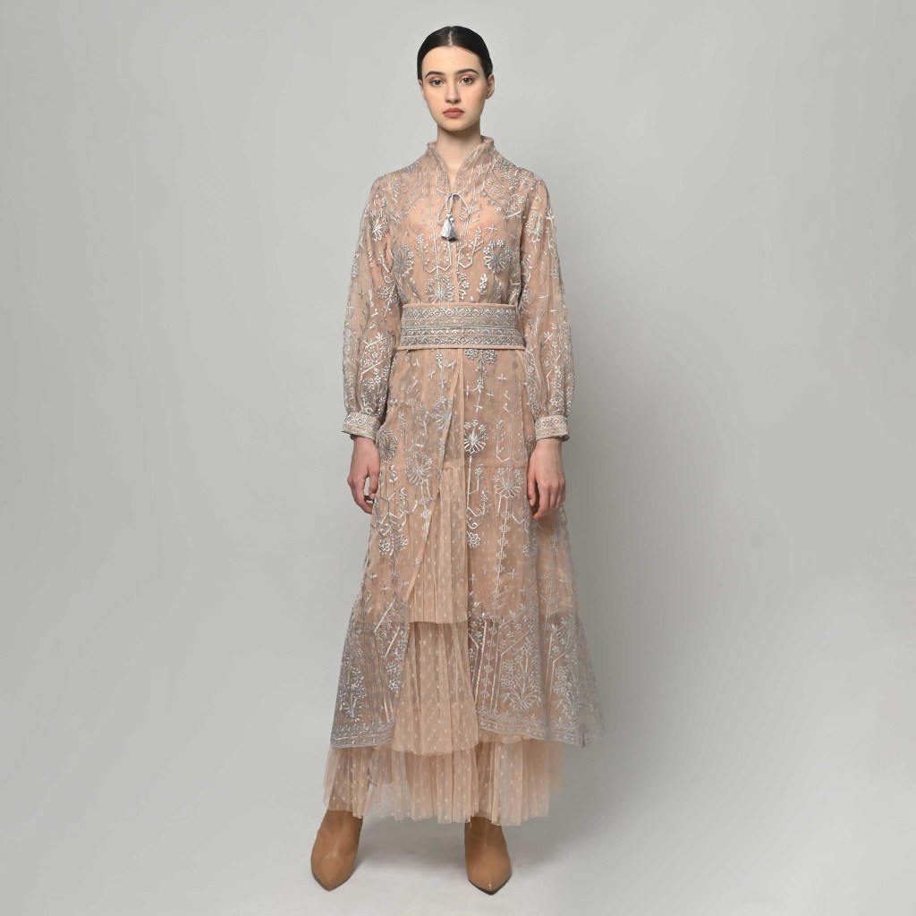 Jual Barli Asmara Rumi Dress in Beige | Shopee Indonesia
