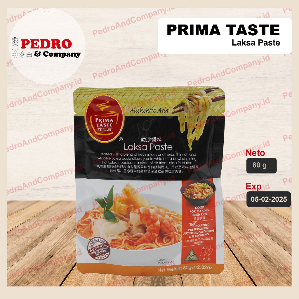 Jual Prima Taste Laksa paste 80 gram bumbu mie laksa singapore noodle ...