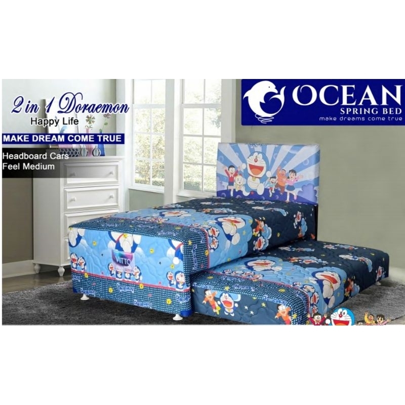 Jual bed dorong palembang /kasur anak merk ocean tipe karakter/tempat ...