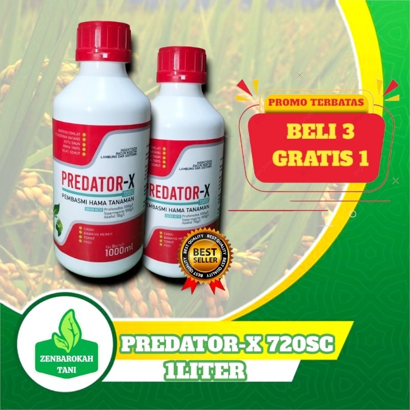 Jual PREDATOR-X 720SC INSEKTISIDA BAHAN AKTIF PROPENOFOS SIPERMETRIN ABACEL ABAMEKTIN FUNGISIDA ...