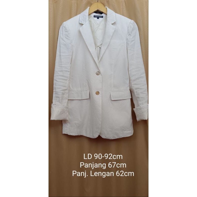 Jual Preloved Blazer BW Stik Balik Tommy Hilfiger (Ada defect) | Shopee ...