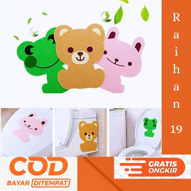 Jual Stiker Tempel Dinding Pewangi Ruangan Kartun Lucu / Stiker Toilet ...
