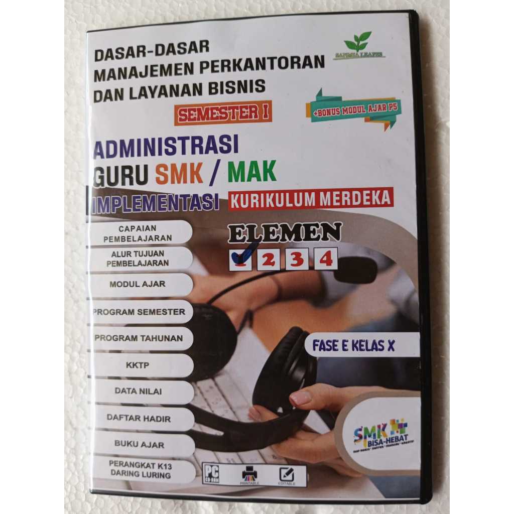 Jual CP 032 BSKAP 2024 MODUL AJAR DASAR DASAR MANAJEMEN PERKANTORAN DAN ...