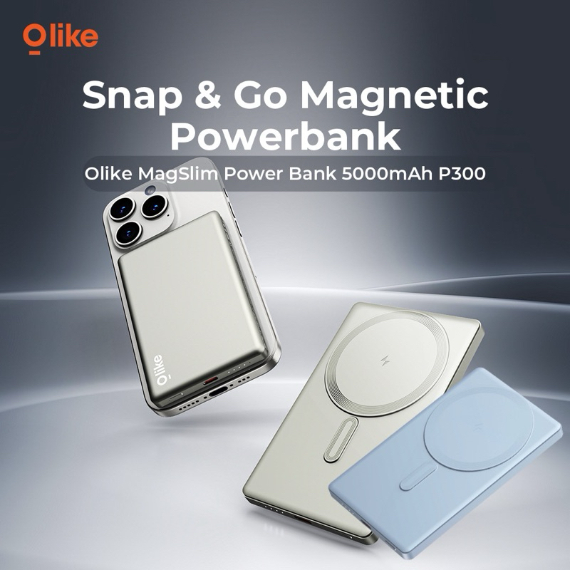 Jual OLIKE Power Bank P300 Powerbank Magnetik MagSlim 5000mAh 0,87cm ...