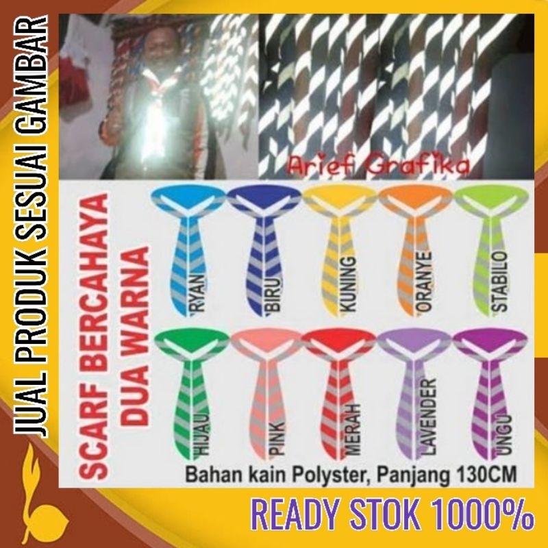 Jual Scarf pita bercahaya pramuka syal slayer bandana manasik haji ...