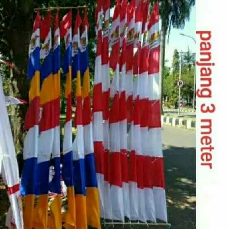Jual Bendera Umbul Umbul Warna 8 Mata Zig Zag Harga Satuan | Shopee Indonesia