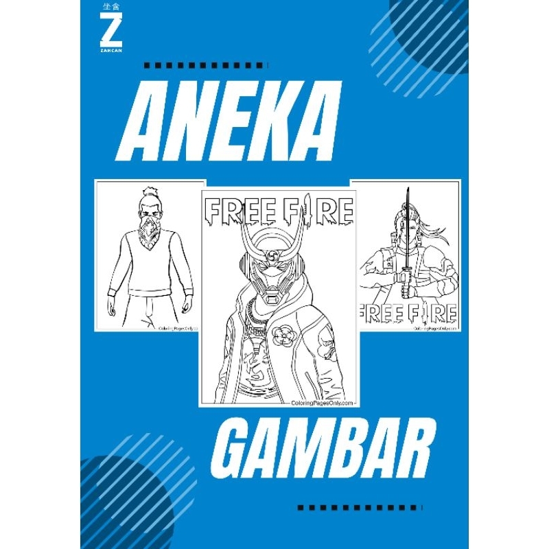 Jual Kertas Gambar Mewarnai A4 [ Free Fire ] | Shopee Indonesia