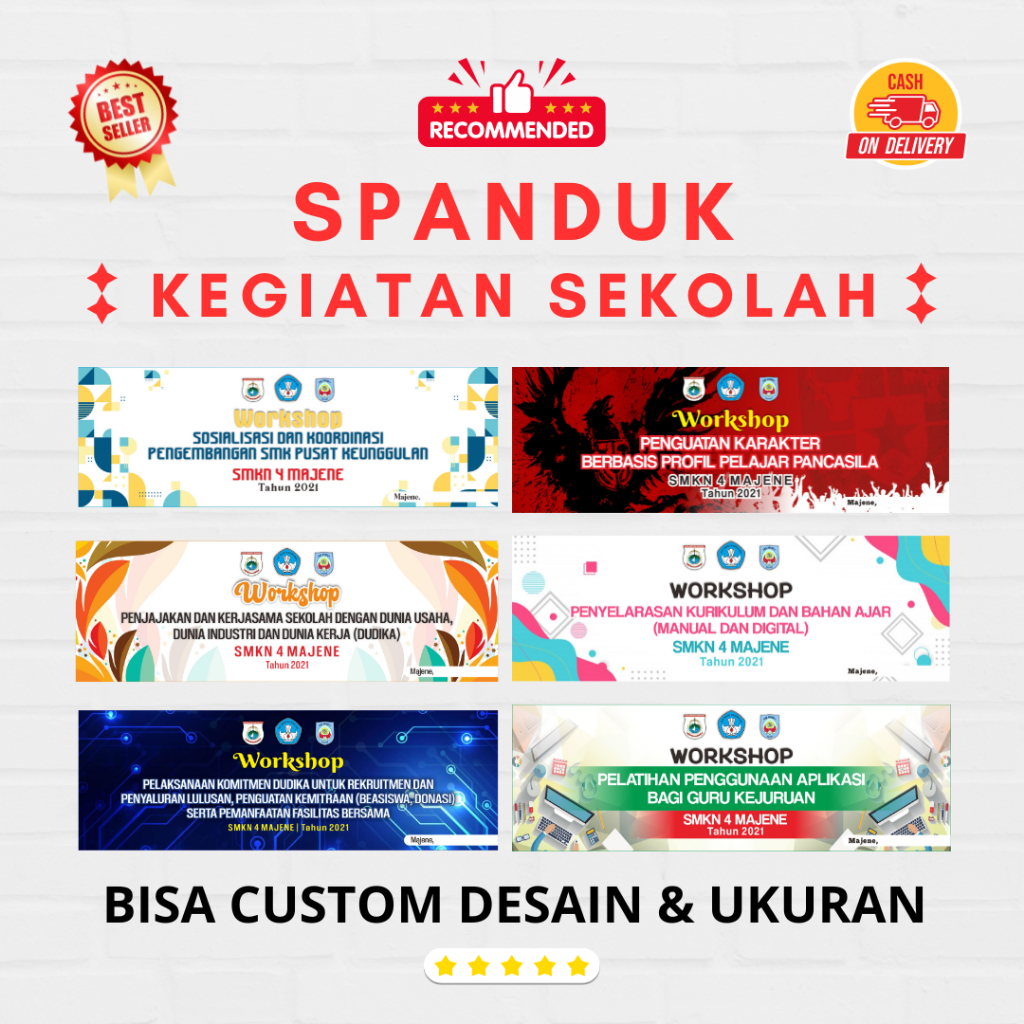 Jual Spanduk Banner Sekolah / MMT Sekolah | Shopee Indonesia