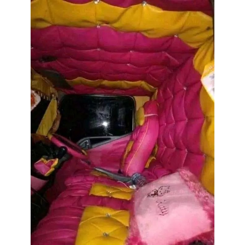 Jual sarung jok motif sofa full interior bahan myo mobil truk canter ...