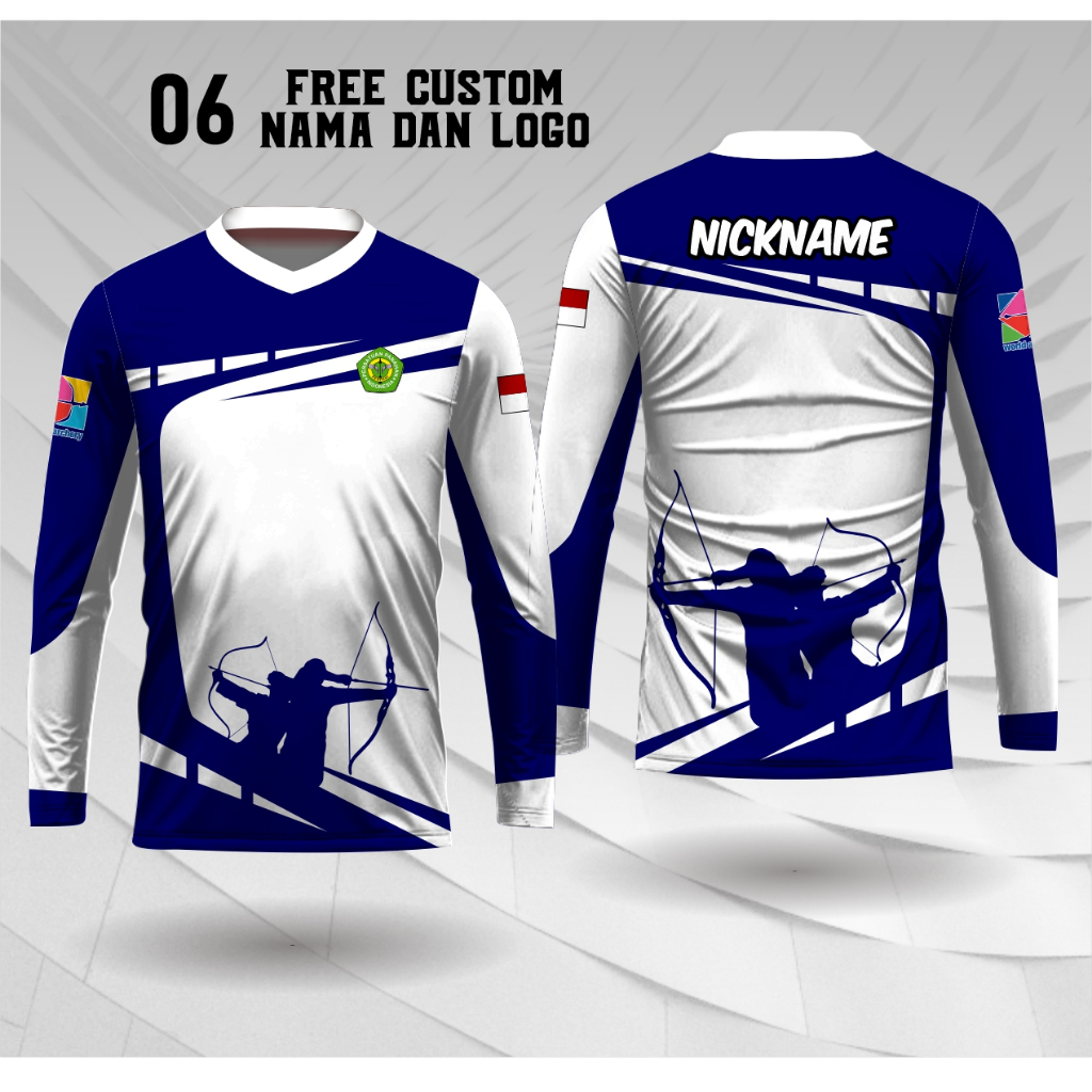 Jual jersey olahraga panahan lengan panjang baju olahraga archery ...