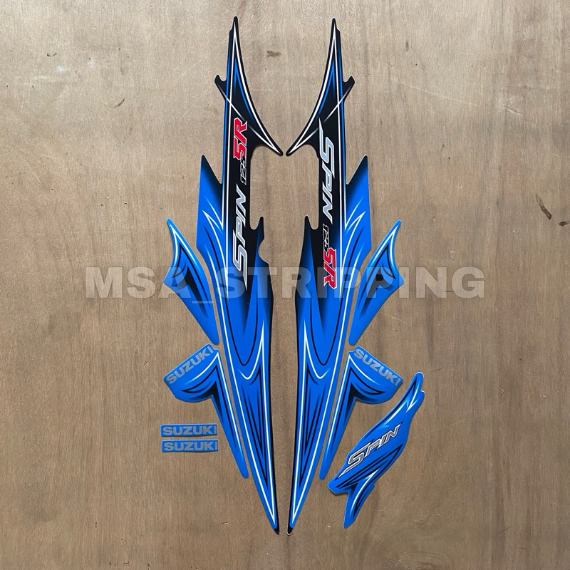 Jual Stripping strip stiker sticker lis polet body Suzuki Spin SR 110 ...
