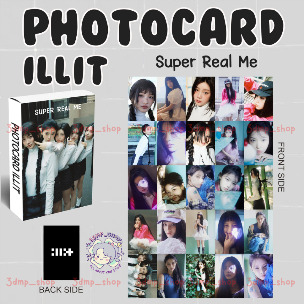 Jual [2sisi - 25Lembar] PHOTOCARD PHOTO LOMO CARD LOMOCARD ILLIT ILL ...